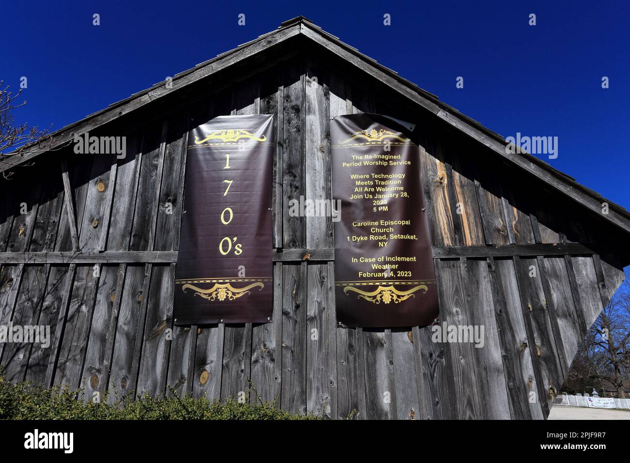 Historic horse barn Setauket Long Island NY Stock Photo - Alamy
