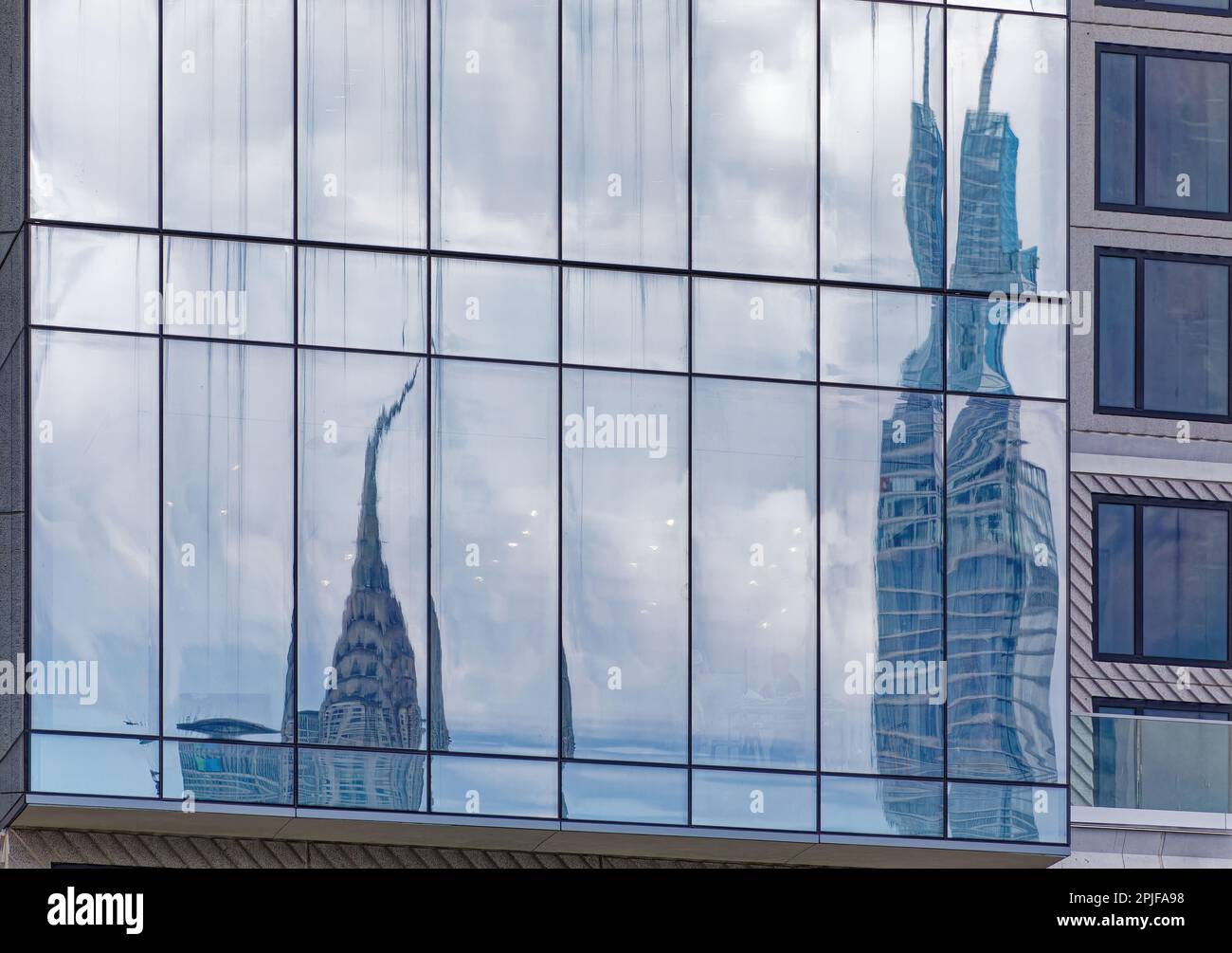 Eagle + West podium block is a two-story mirror Stock Photo - Alamy
