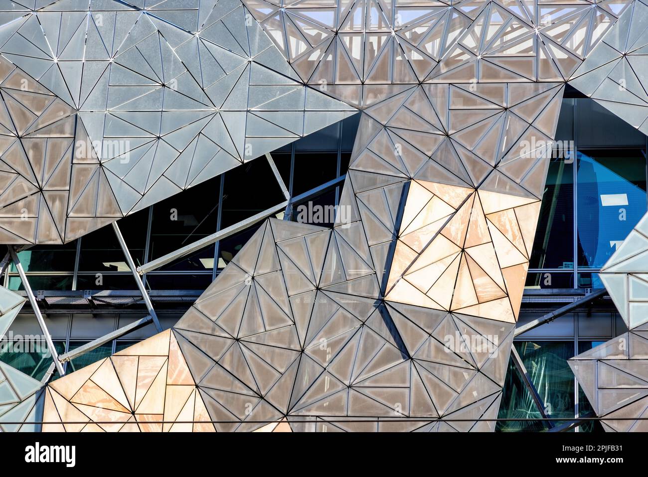 Melbourne, Australia - 20 Jan 2023: Federation Square architectural ...