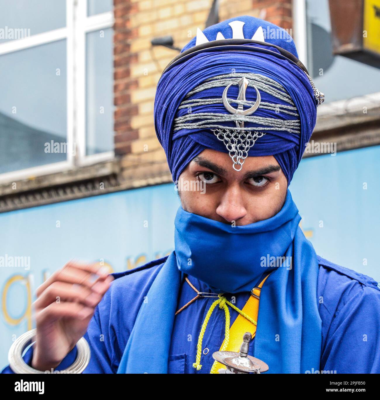 London, UK. 02nd Apr, 2023. Sikh Vaisakhi celebrates the birth of the ...