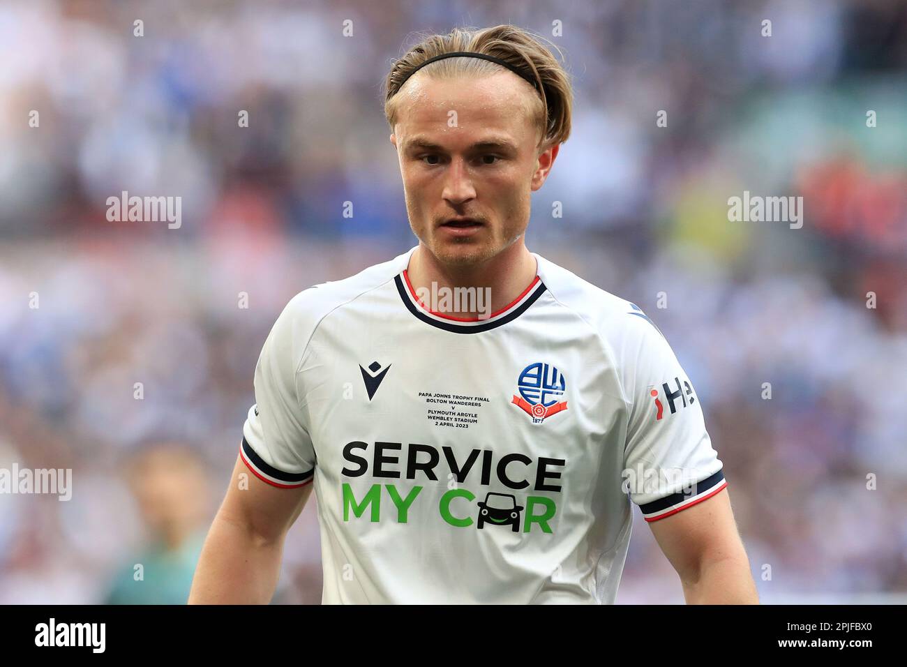 London, UK. 02nd Apr, 2023. Kyle Dempsey of Bolton Wanderers seen ...