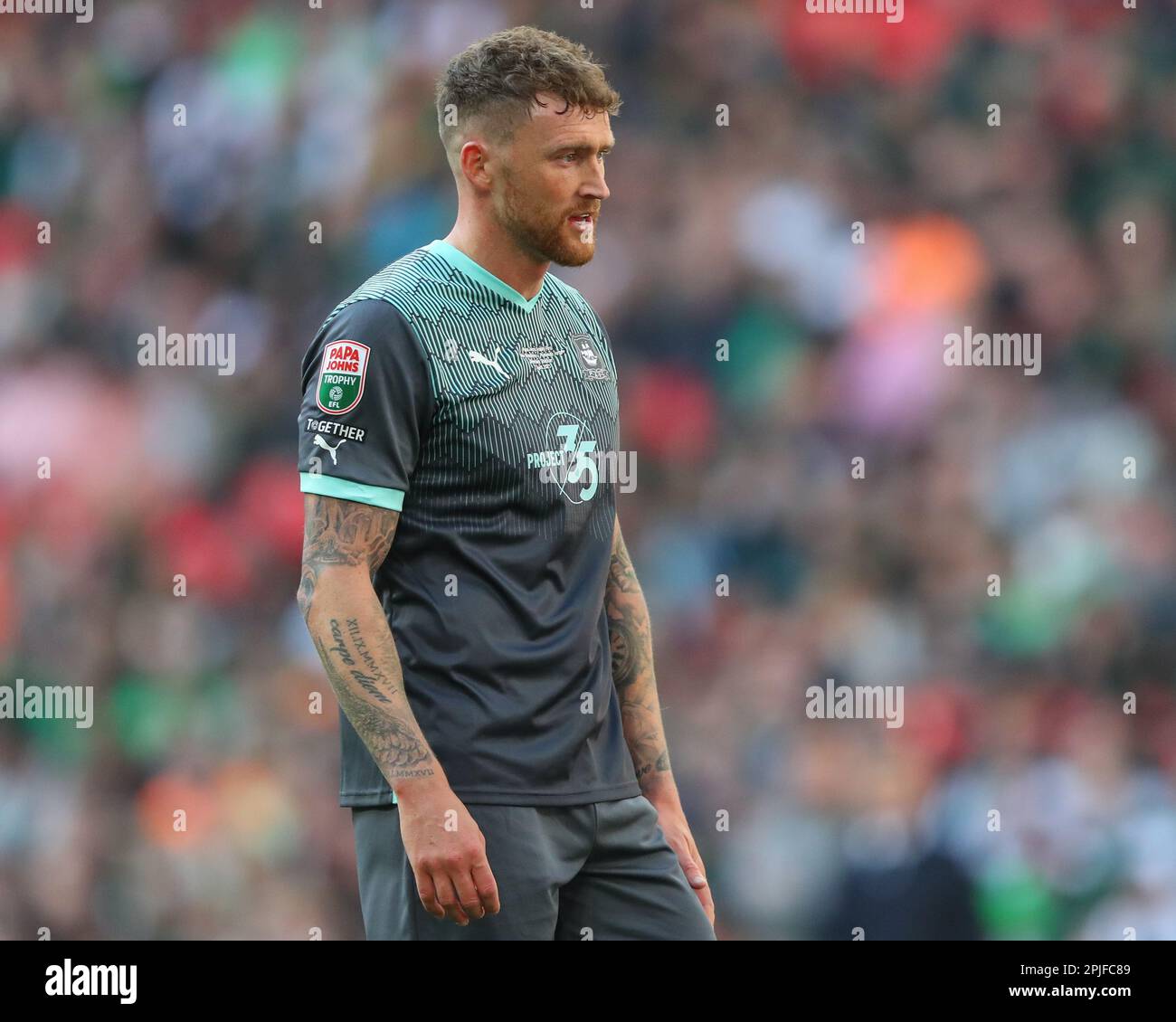 James Wilson #5 of Plymouth Argyle during the Papa John's Trophy Final ...