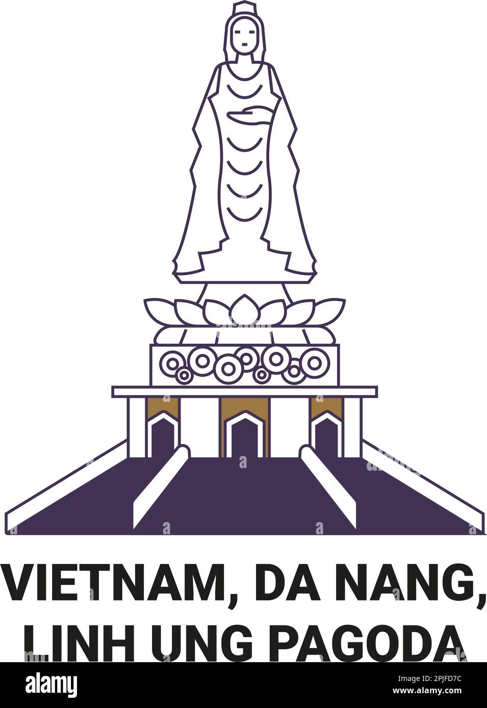 Da nang beach Stock Vector Images - Alamy