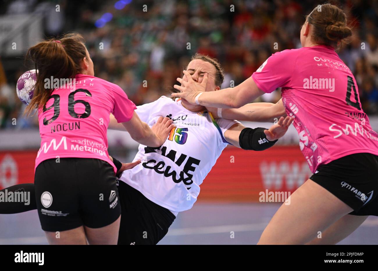 Stuttgart, Germany. 02nd Apr, 2023. Handball, Women: DHB Cup, HSG ...