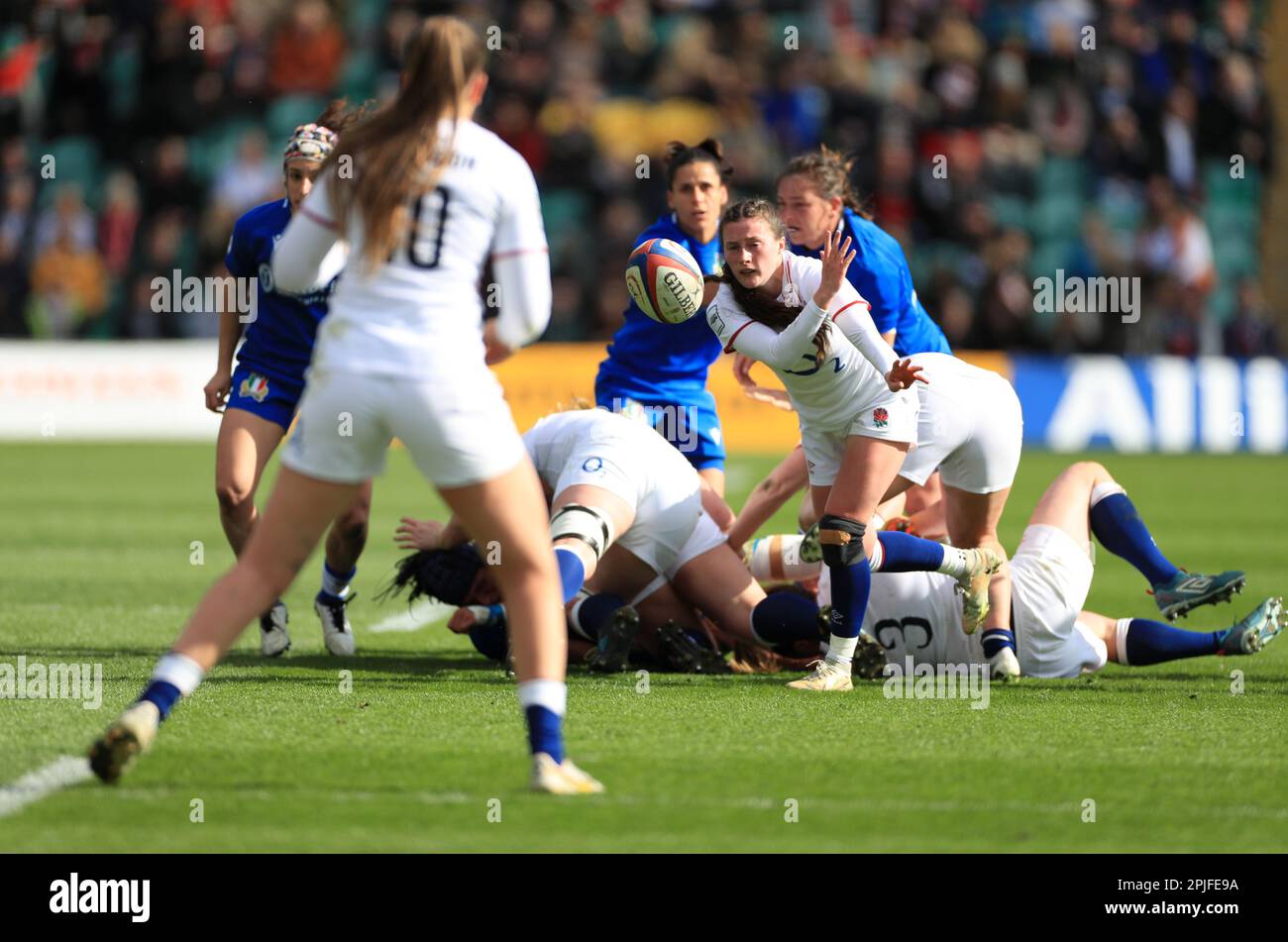 England’s Lucy Packer during the TikTok Women's Six Nations match at ...