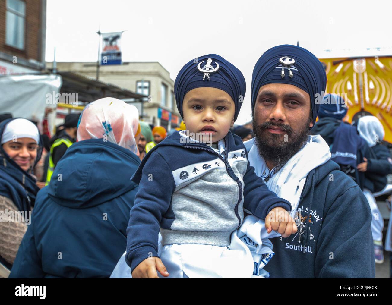 London, UK. 02nd Apr, 2023. Sikh Vaisakhi celebrates the birth of the ...