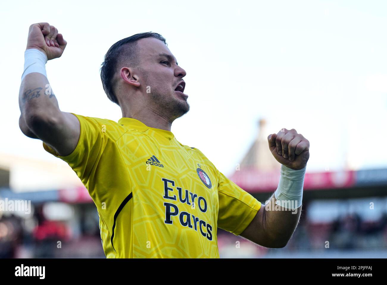 Rotterdam - Feyenoord keeper Timon Wellenreuther during the match ...