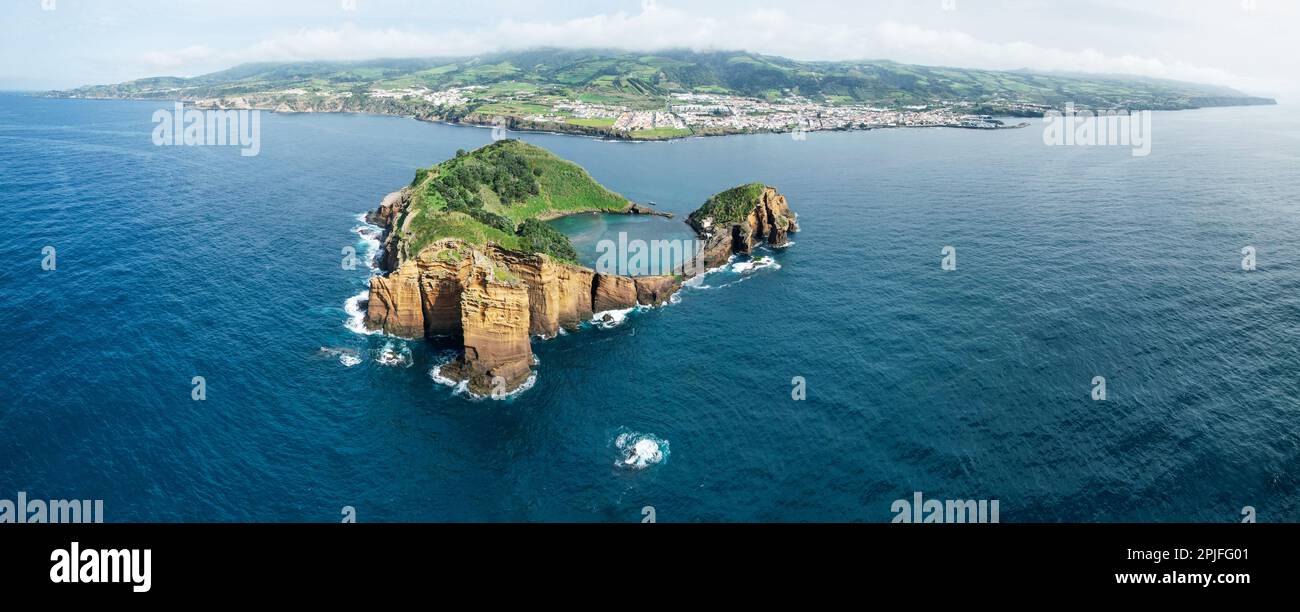 Vila Franca Islet, also known as the Princess Ring is a vegetated ...