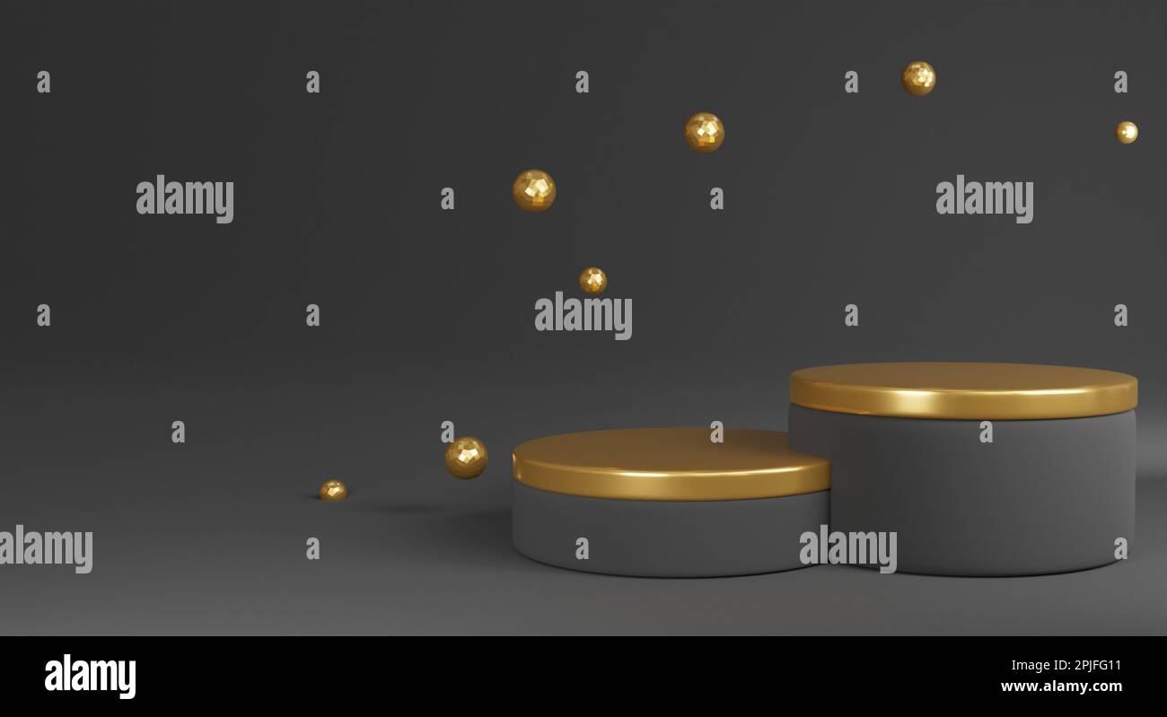 3d product display podium scene with the geometric platform. 3d ...