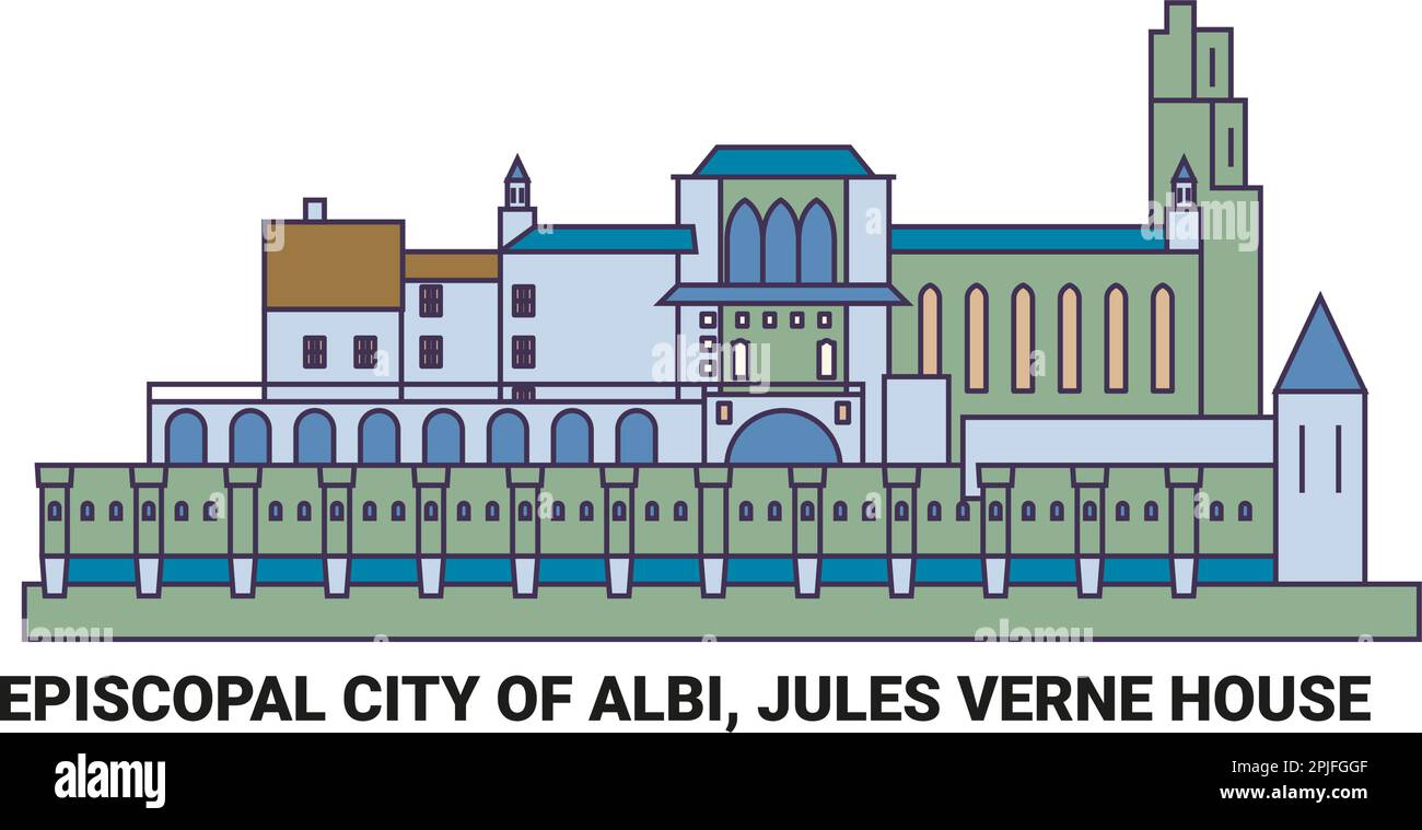 France, Episcopal City Of Albi, Jules Verne House, travel landmark ...