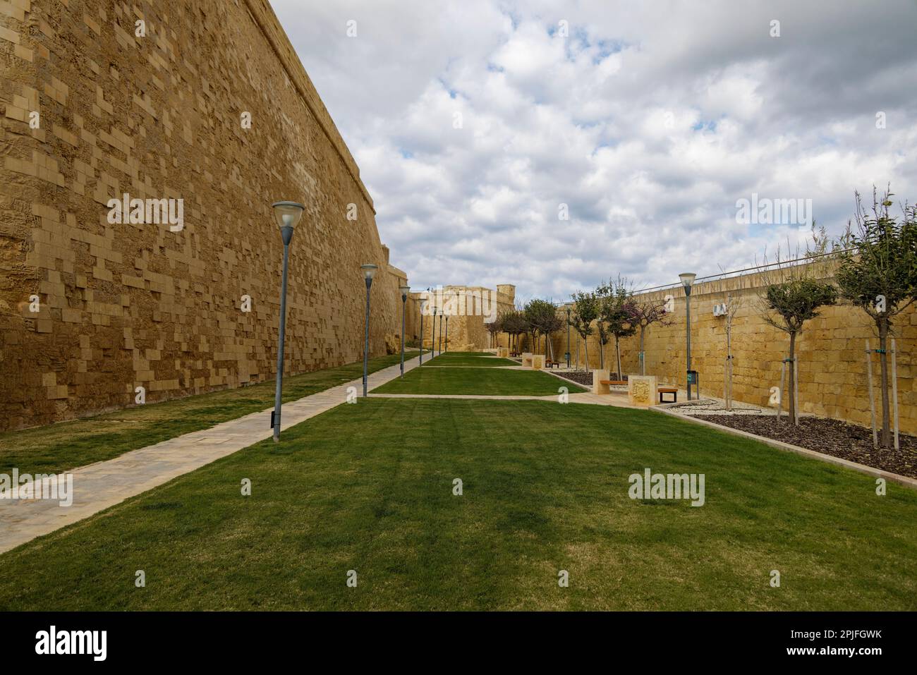 Victoria, Gozo island, Malta. 22nd Mar, 2023. Citadel of Victoria on ...