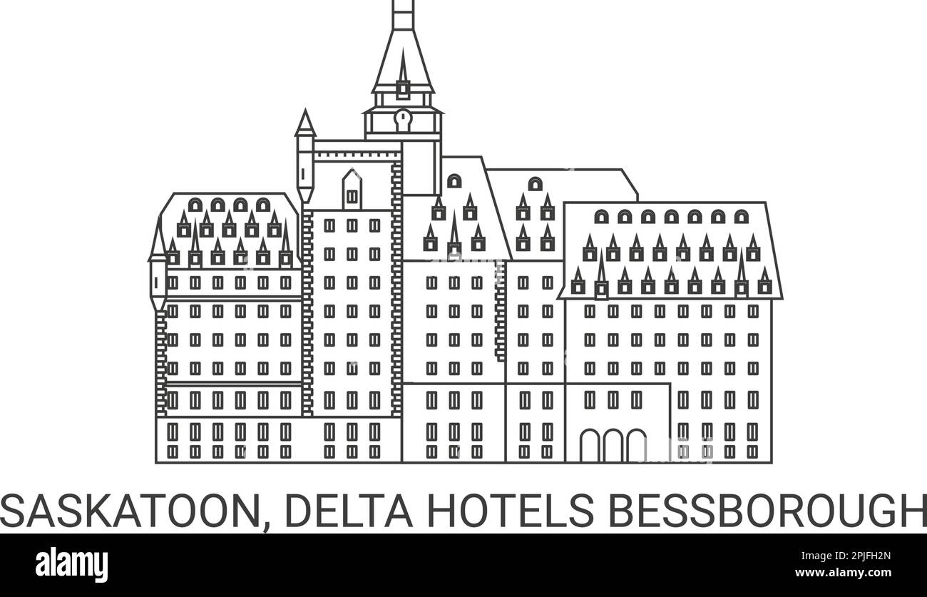 Castle hotel saskatoon Stock Vector Images - Alamy