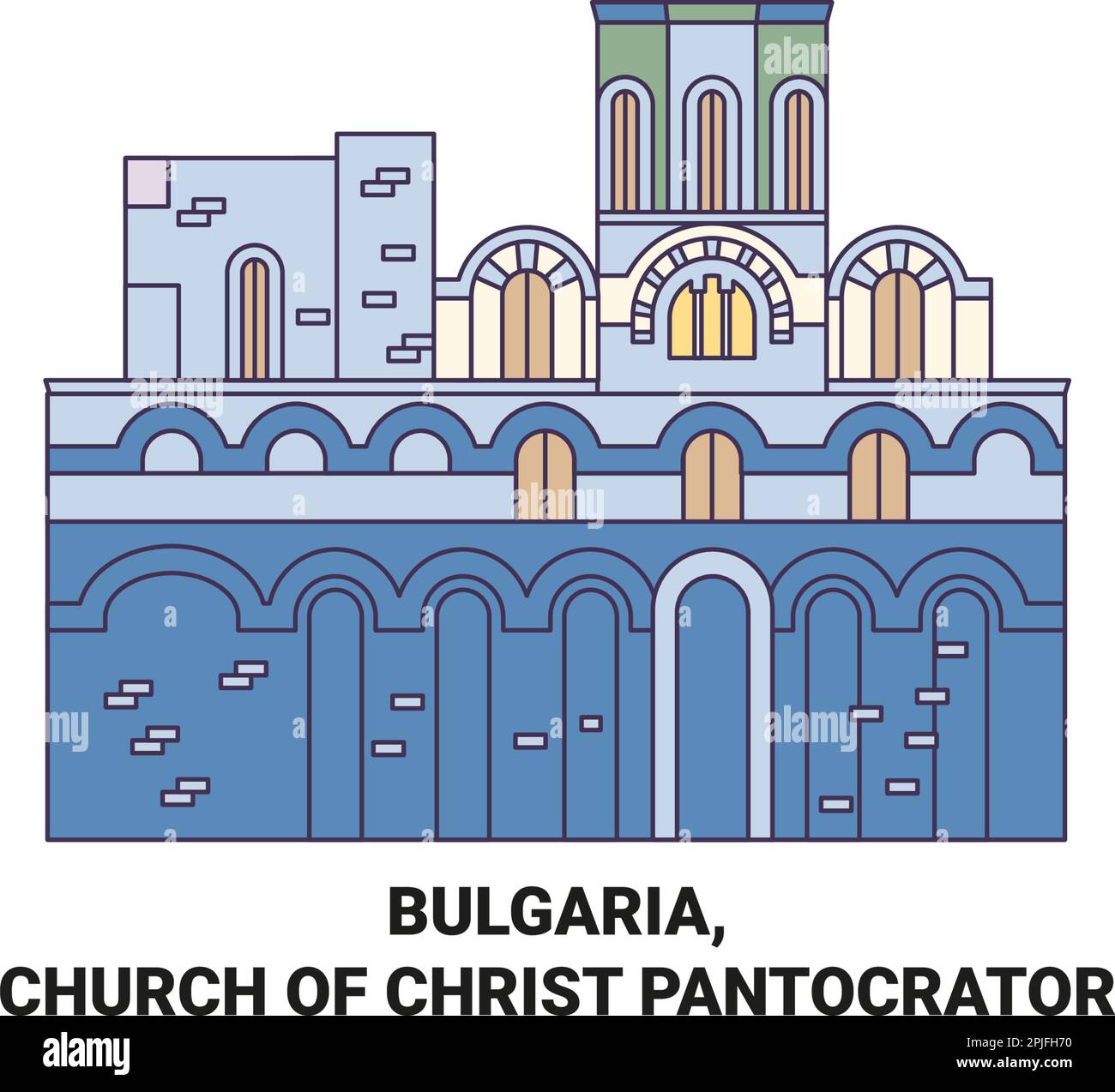 Christ pantocrator monument Stock Vector Images - Alamy