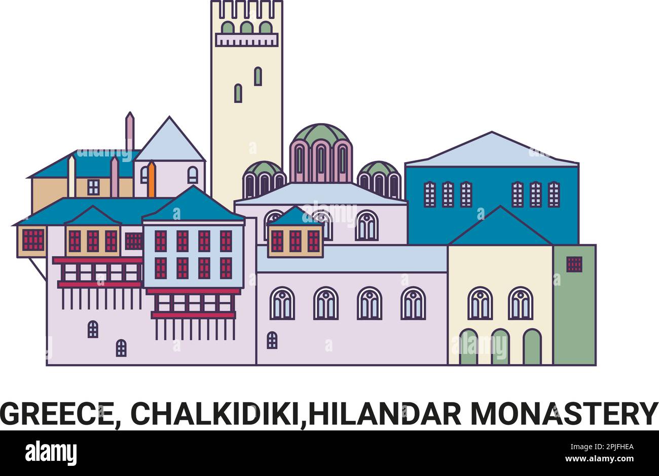 Hilandar Stock Vector Images - Alamy