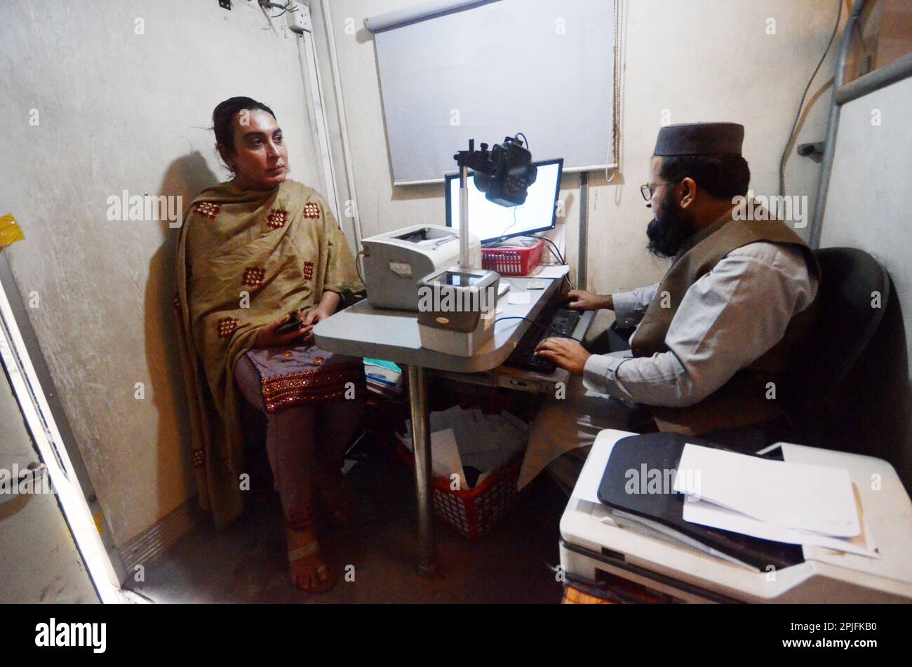 Peshawar, Pakistan. 31st Mar, 2023. Card registration of transgenders ...