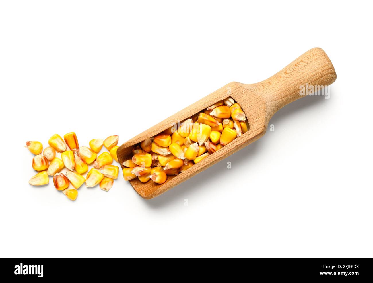 Scoop with corn on white background. Festa Junina (June Festival ...