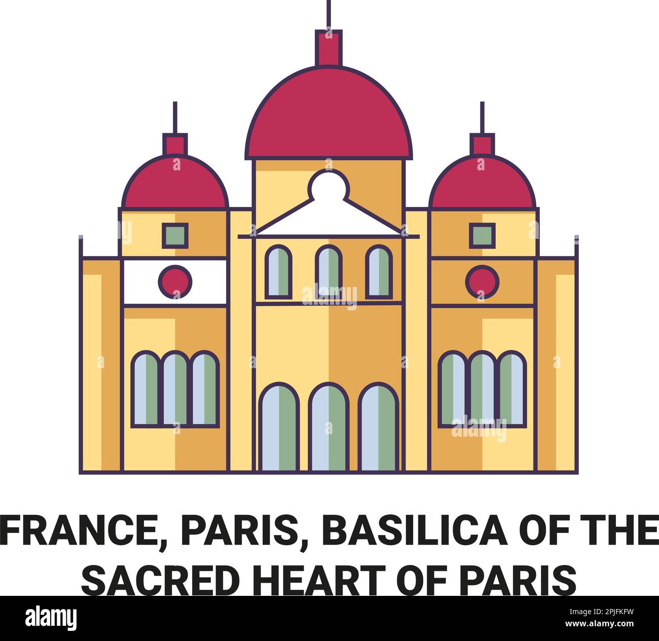 France, Paris, Basilica Of The Sacred Heart Of Paris travel landmark ...