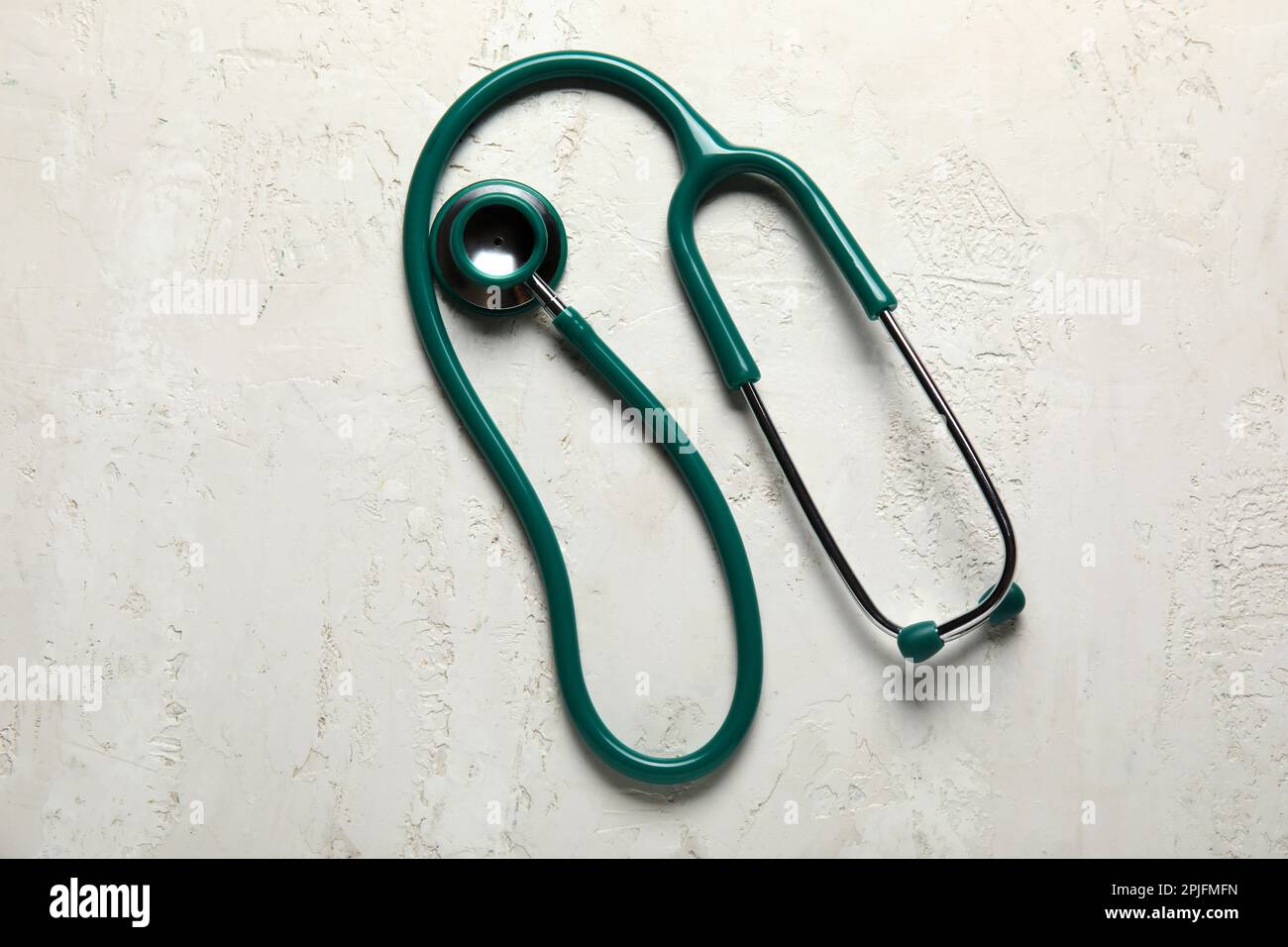 Modern stethoscope on light background Stock Photo - Alamy