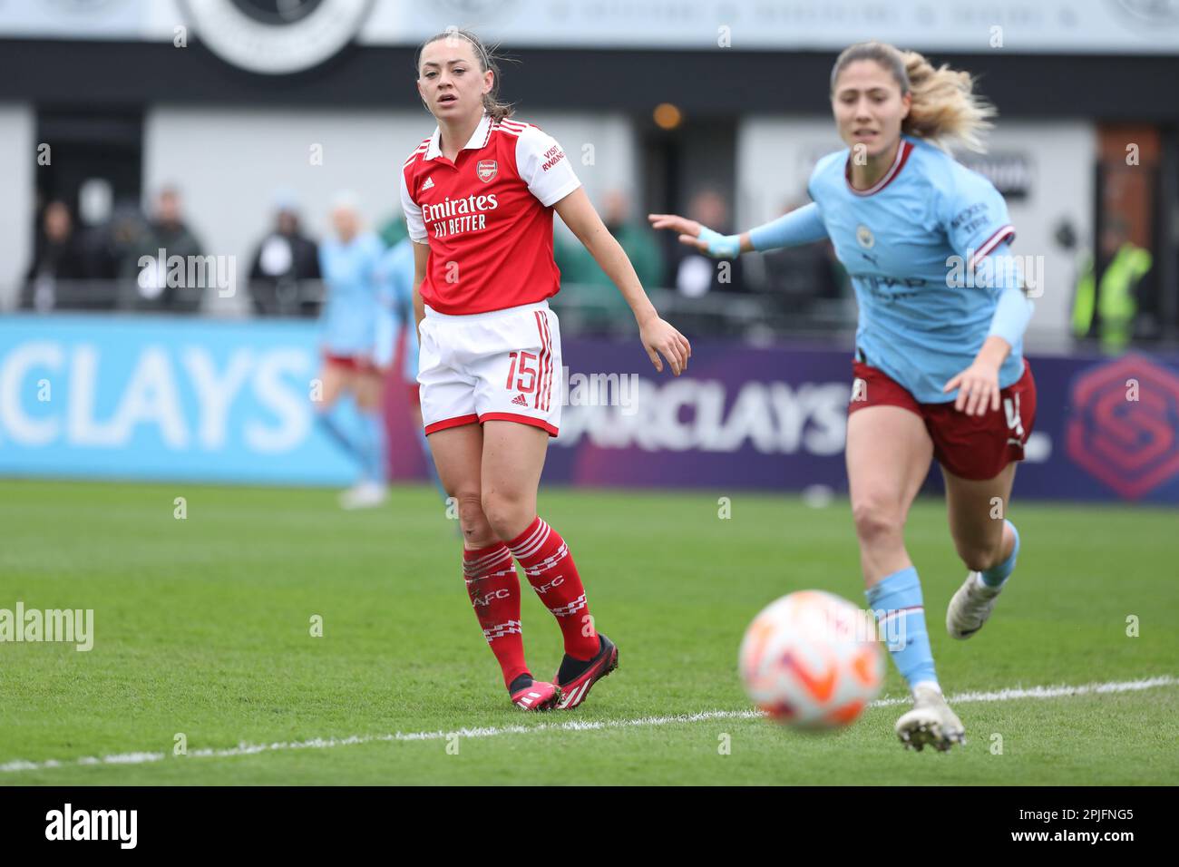 London, UK. 02nd Apr, 2023. Katie McCabe of Arsenal during the FA Women ...