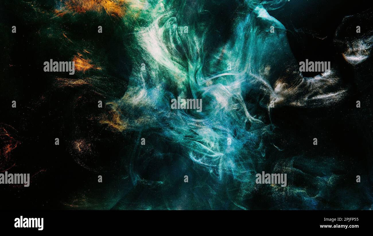 Shimmering dust smoke paint hi-res stock photography and images - Alamy