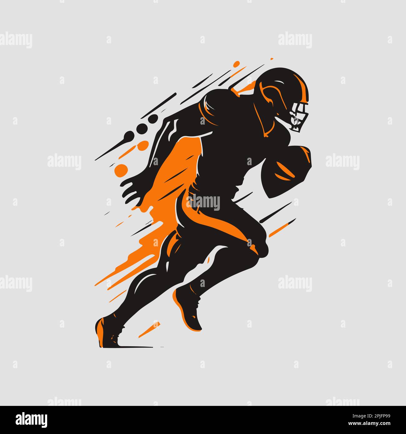 Football Player Vector Art