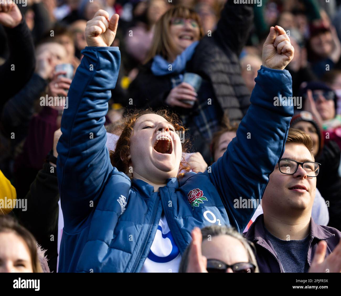An england fan celebrates his teams victory hi-res stock photography ...