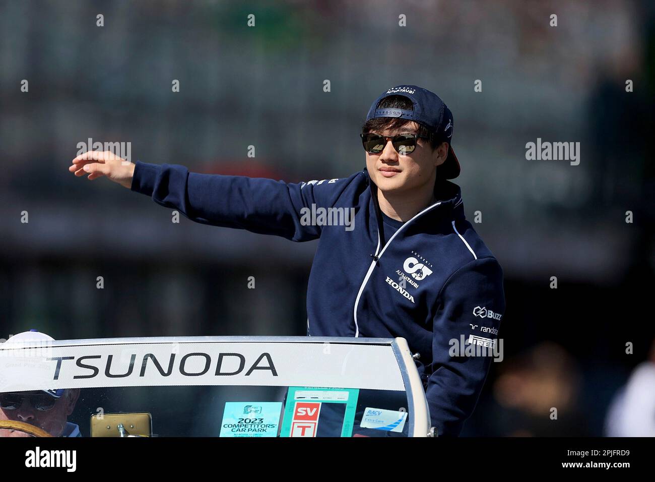 Yuki tsunoda melbourne drivers parade hi-res stock photography and ...