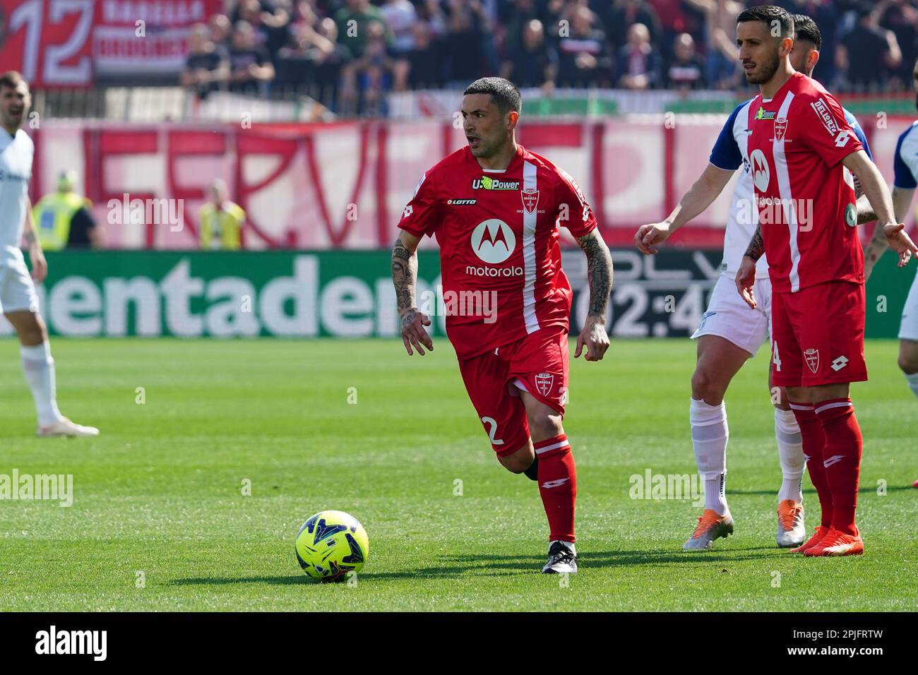 Monza, Italy - April 2, 2023, Stefano Sensi (AC Monza) during the ...