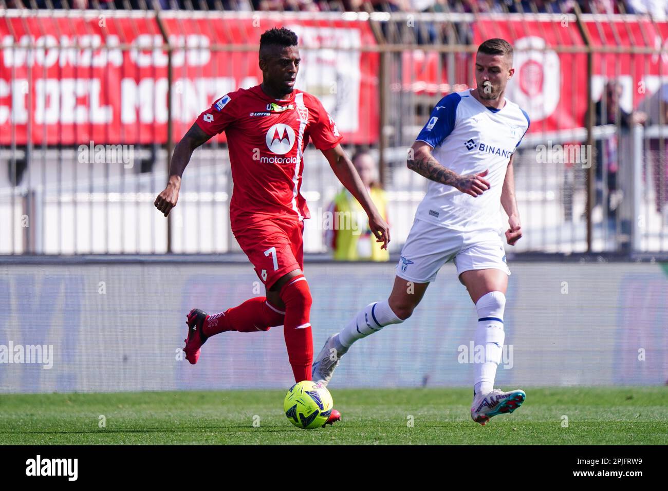 Monza, Italy - April 2, 2023, Jose' Machin (AC Monza) during the ...