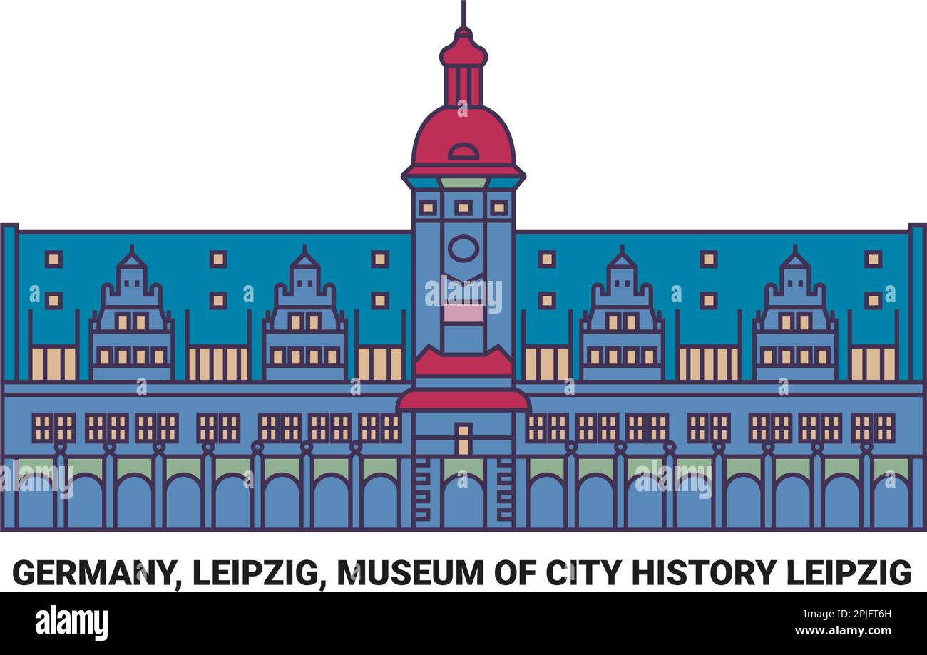 Germany, Leipzig, Museum Of City History Leipzig travel landmark vector ...