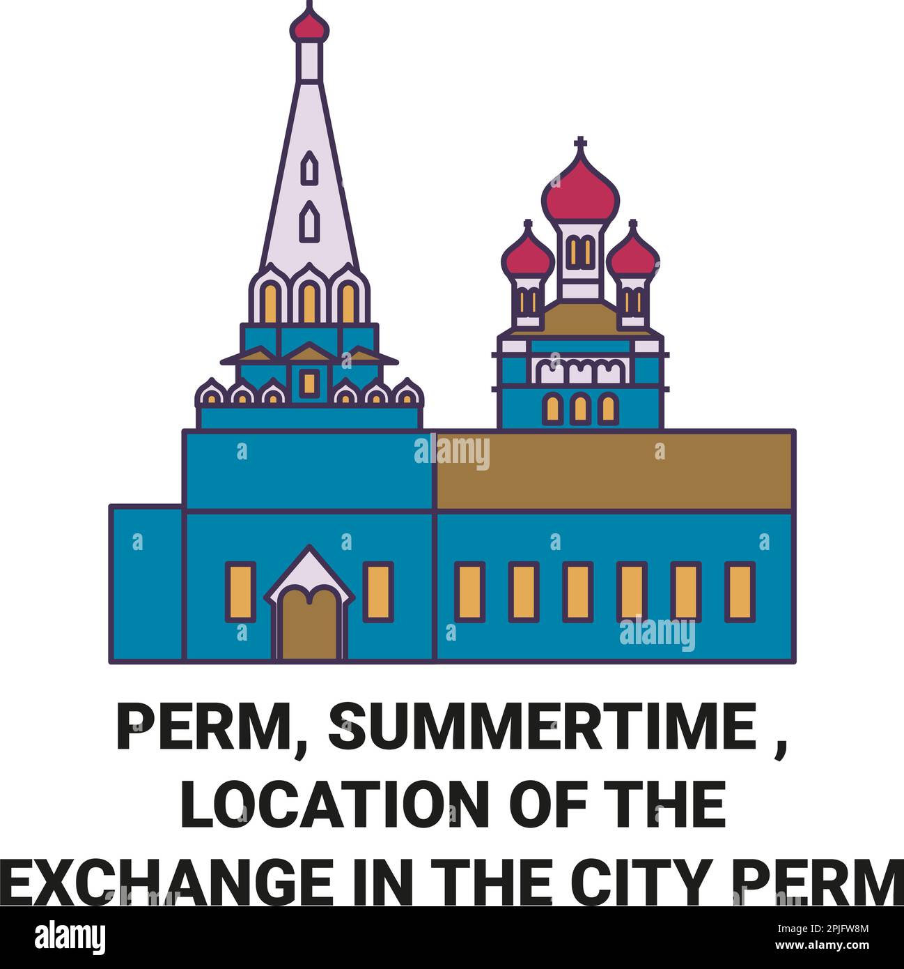 Russia, Perm, Summertime , Location Of The Exchange In The City Perm ...