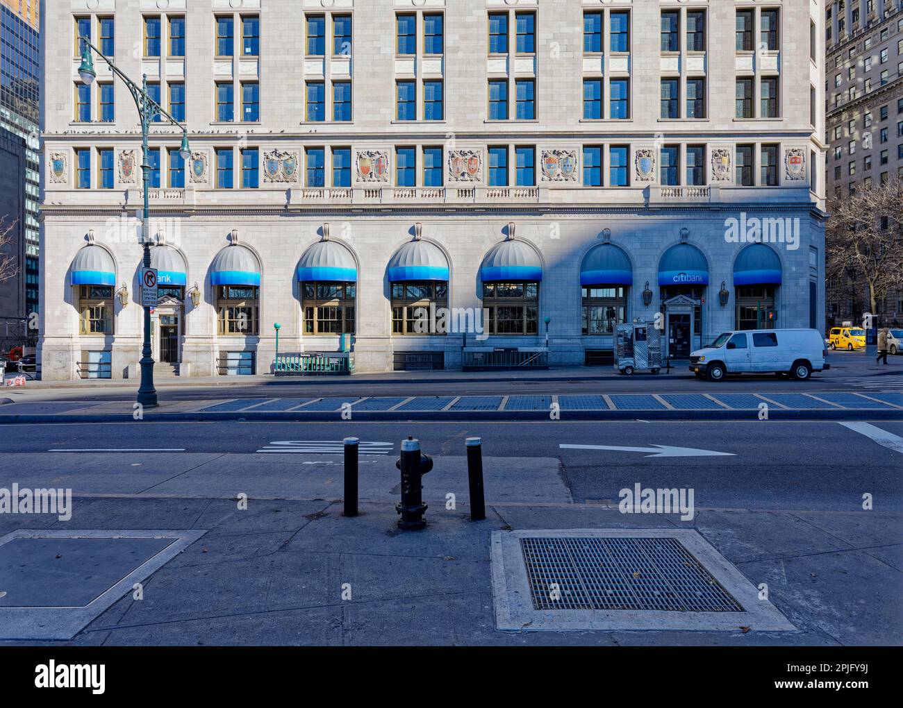 One Broadway, once the anchor of Steamship Row, is a white limestone ...