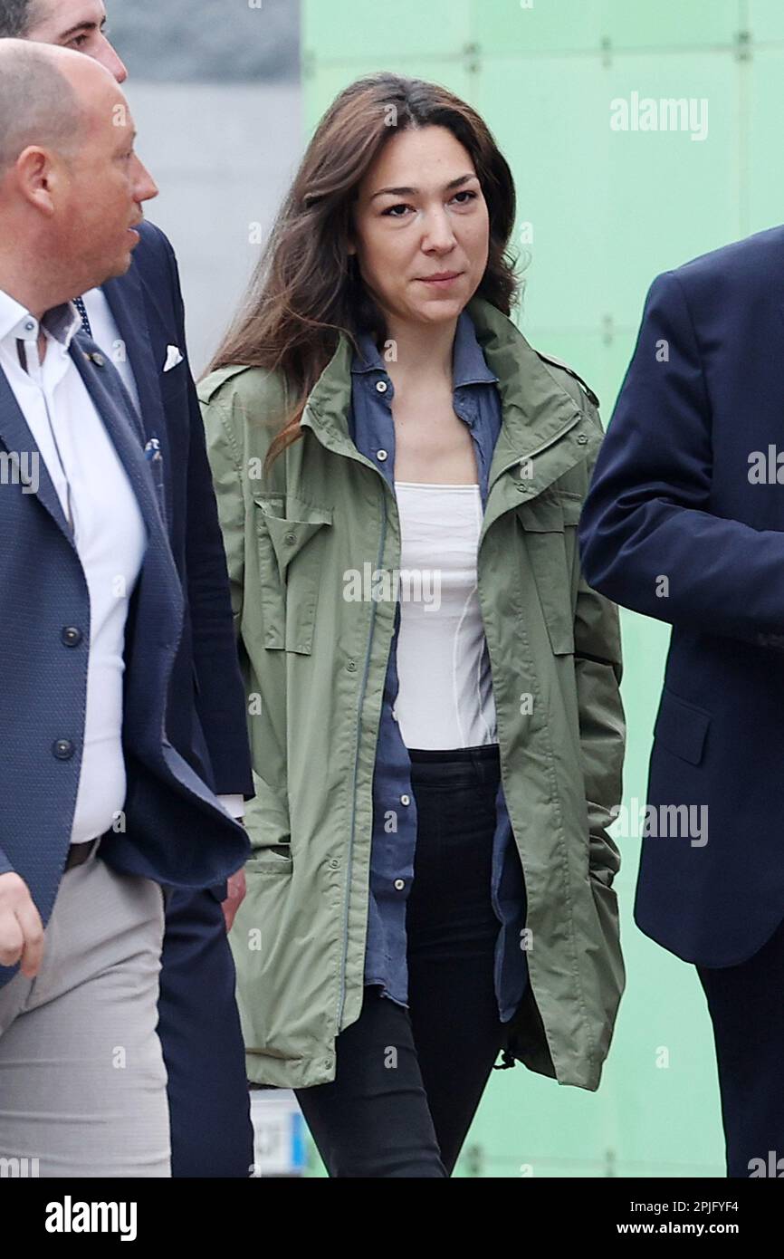 Verona, Italy. 02nd Apr, 2023. Vinitaly 2023 Matteo Salvini and his partner Francesca Verdini ...