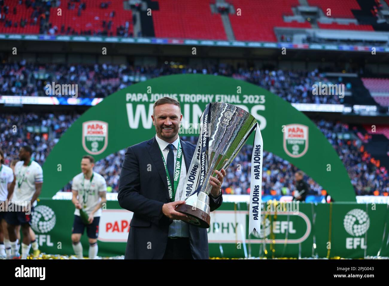 Wembley Stadium, London, UK. 2nd Apr, 2023. Papa Johns Trophy Football ...