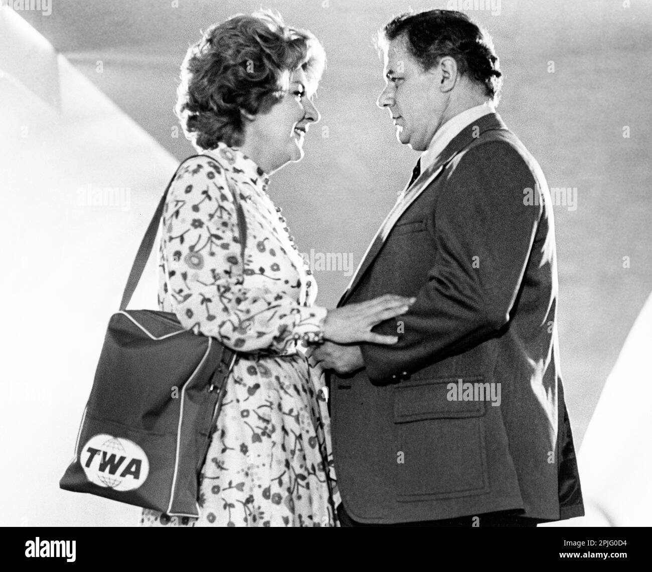 Charles Durning, Maureen Stapleton, on-set of the TV Film, "Queen Of ...