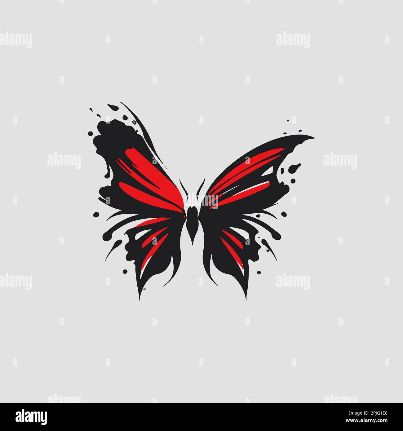 beautiful butterfly on a white background symbol. butterfly ...