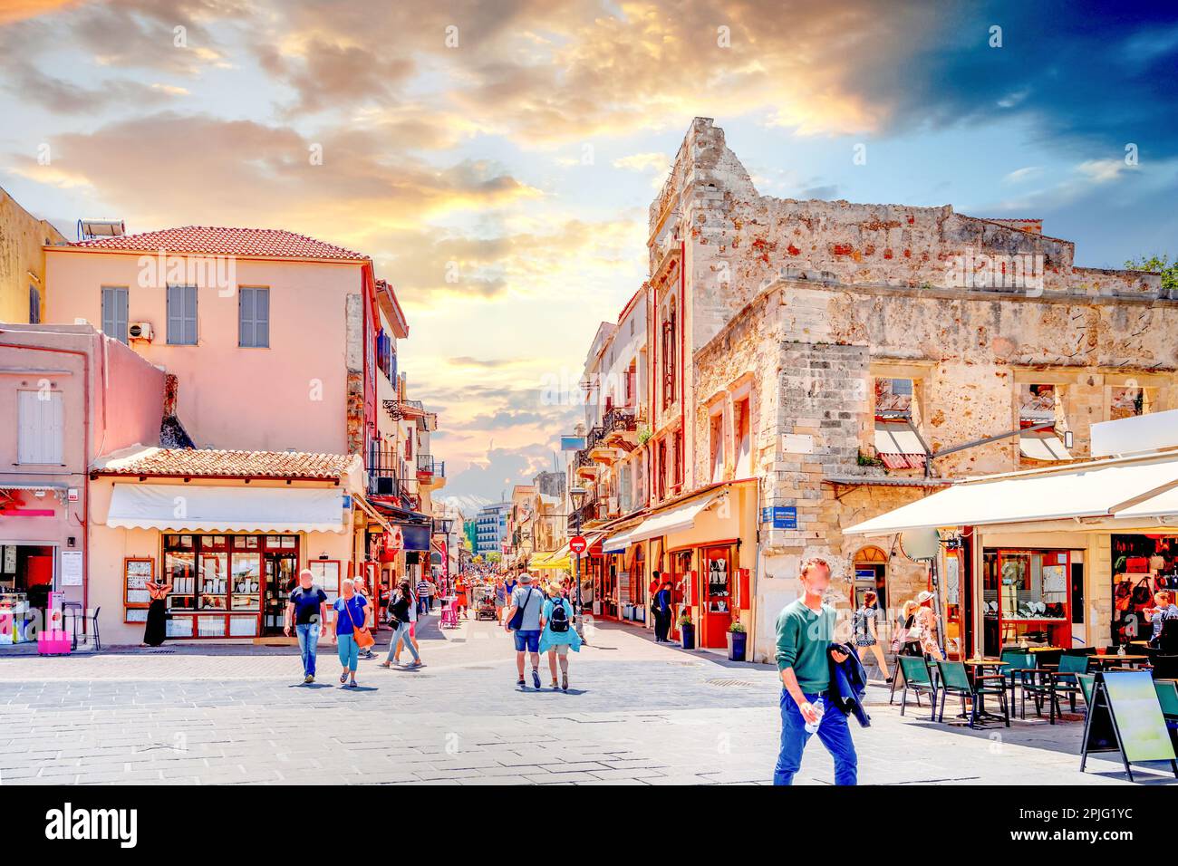Old city of Chania, Crete, Greece Stock Photo - Alamy
