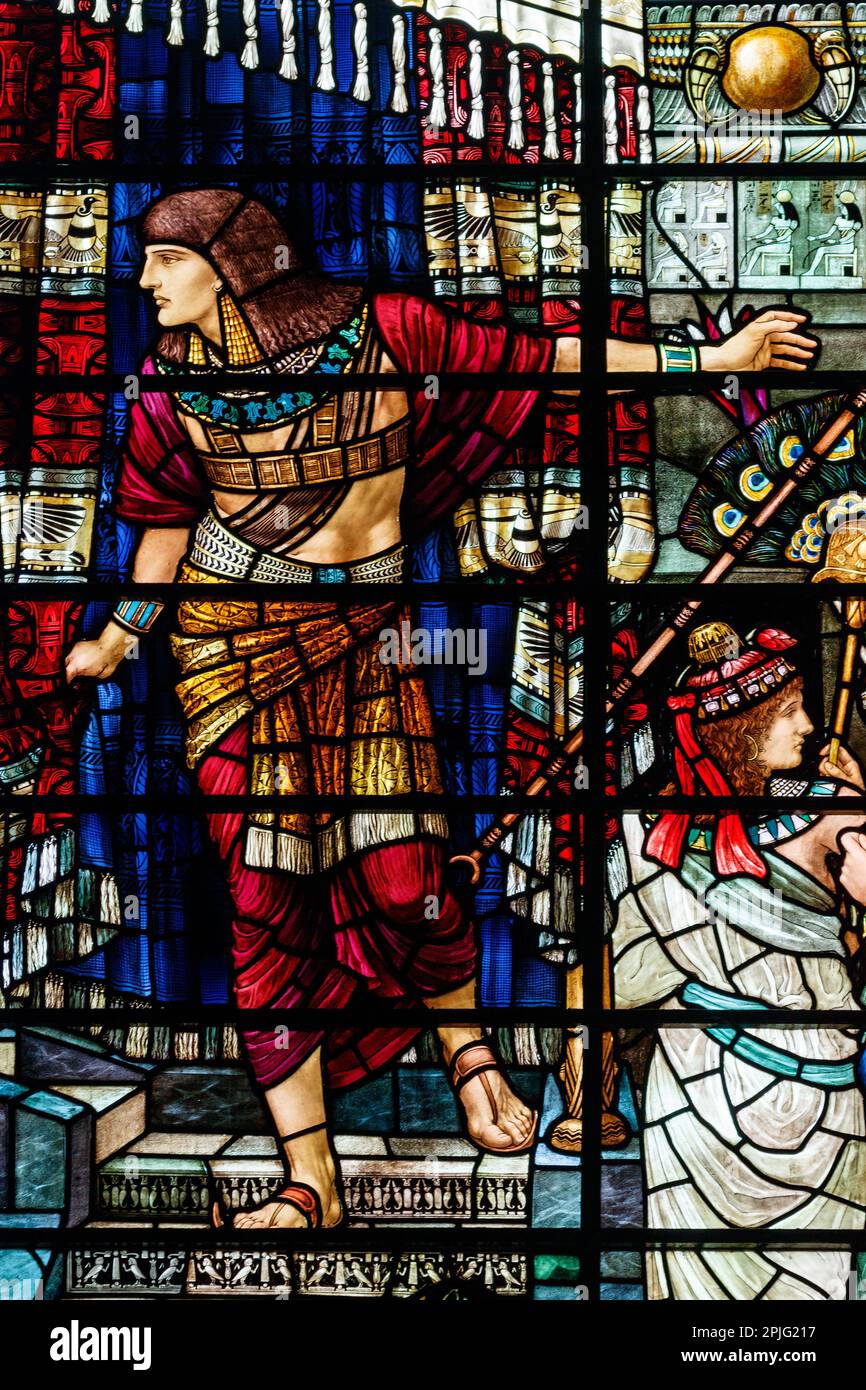 Stained glass window durham cathedral hi-res stock photography and ...