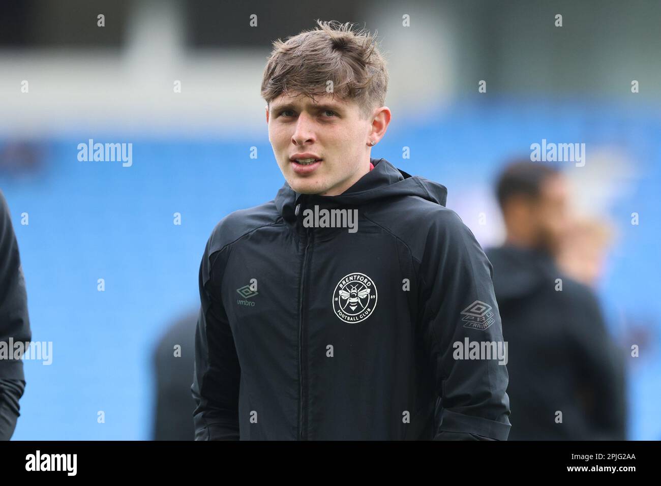 Finlay Stevens of Brentford at the AMEX stadium in Brighton Stock Photo ...
