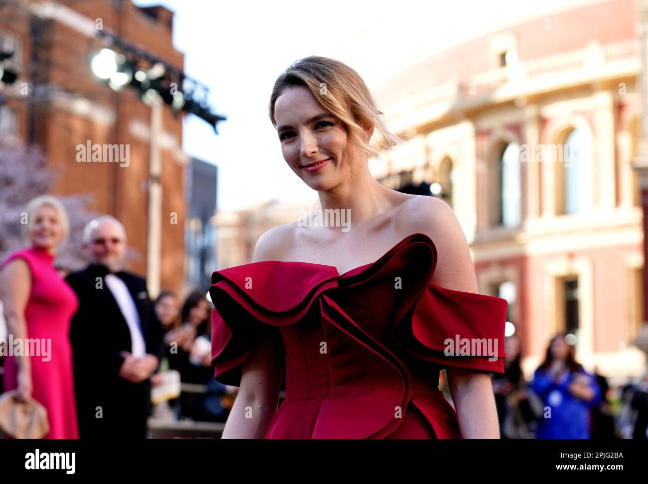 Jodie Comer attending the Olivier Awards at the Royal Albert Hall ...