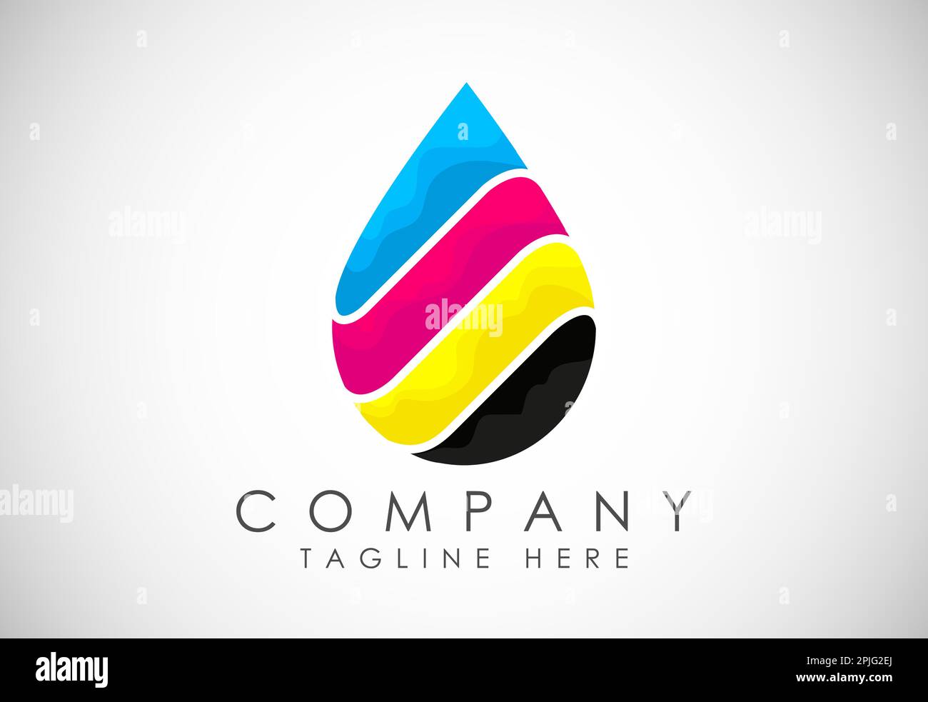 Digital printing logo design template. Logo for print shop polygraph ...