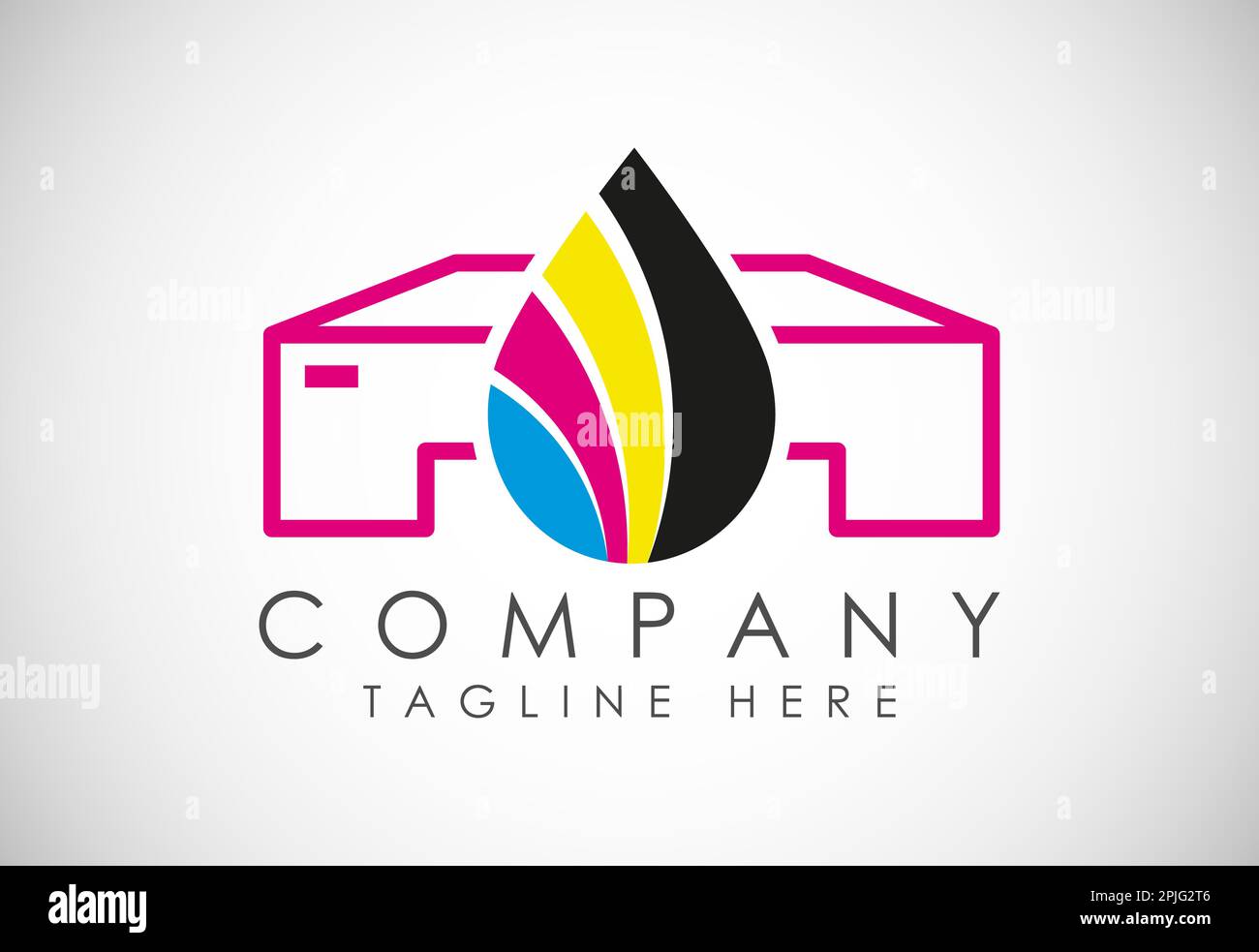 Digital printing logo design template. Logo for print shop polygraph ... Digital printing logo design template. Logo for print shop polygraph ...