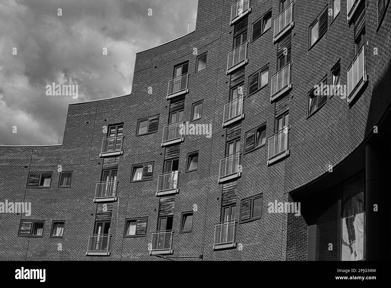 Apartments above the Eagles' Meadow Shopping Centre at Wrexham, North ...