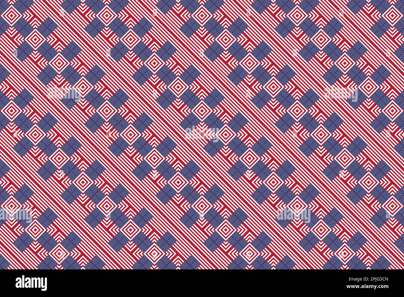 Geometric pattern in the colors of the national flag of U.S. The colors ...