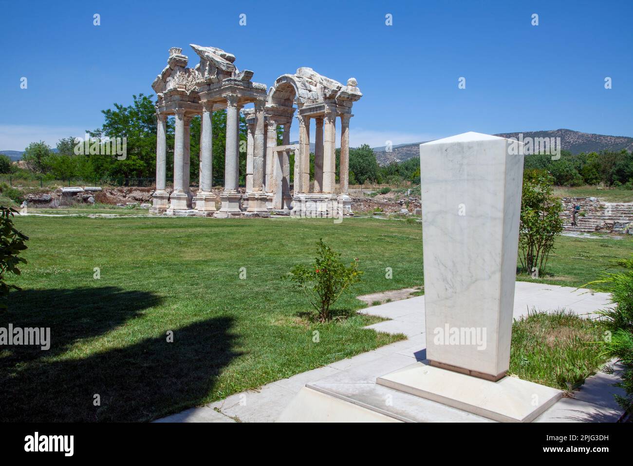 Greek temple gate hi-res stock photography and images - Alamy
