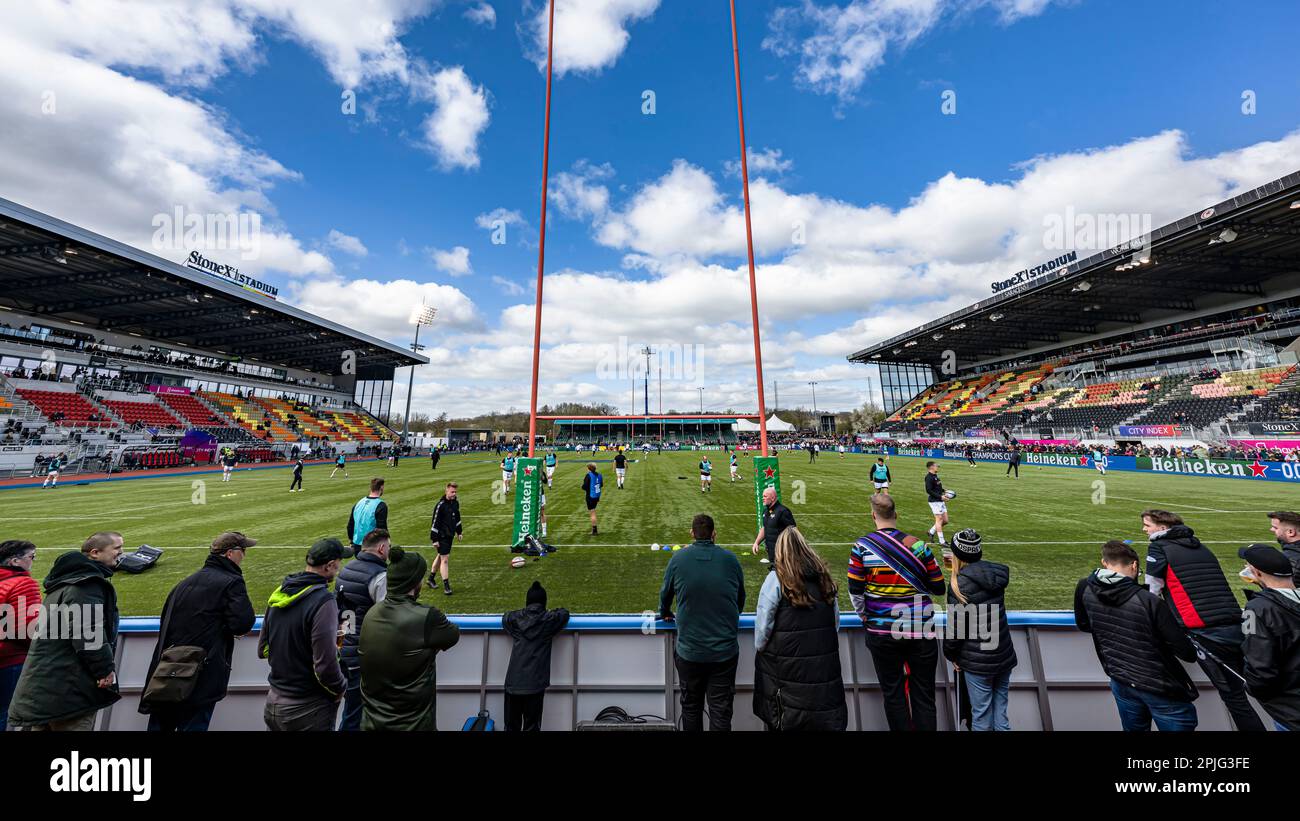 LONDON, UNITED KINGDOM. 02, Apr 2023. An over view of the stadium ...