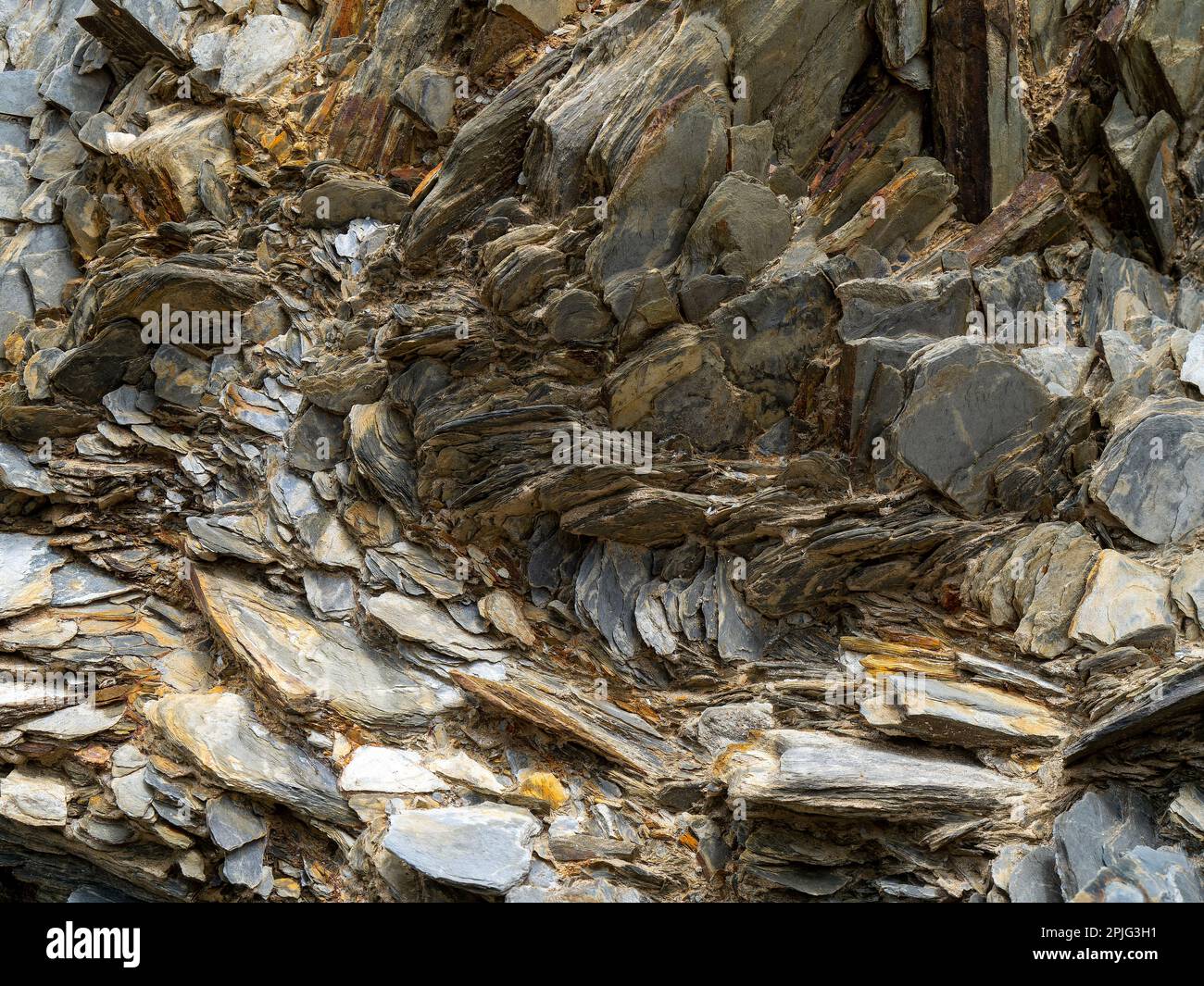Sedimentary rock layers, rock surface texture with corrosion for ...