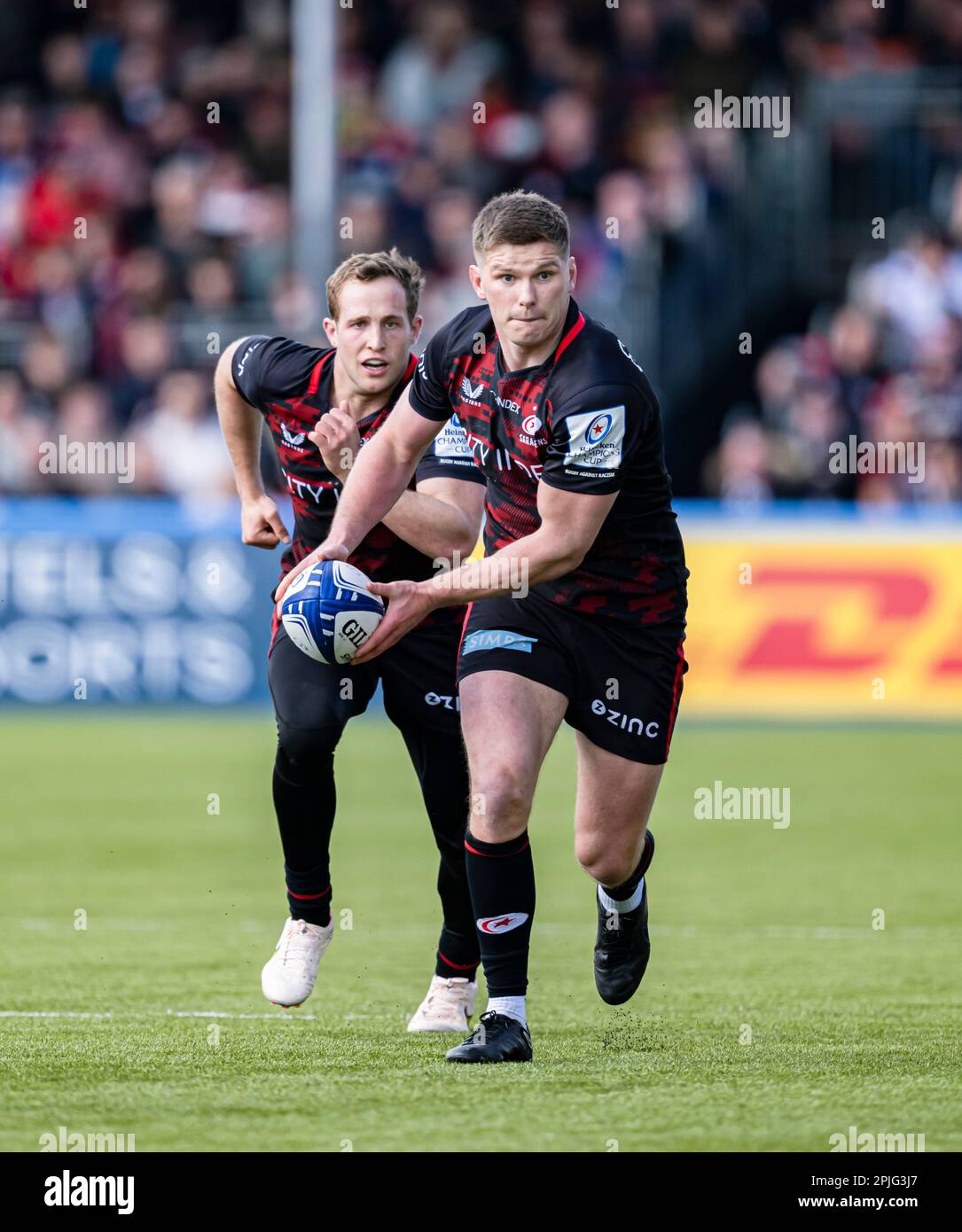 LONDON, UNITED KINGDOM. 02, Apr 2023. Owen Farrell of Saracens (Capt ...