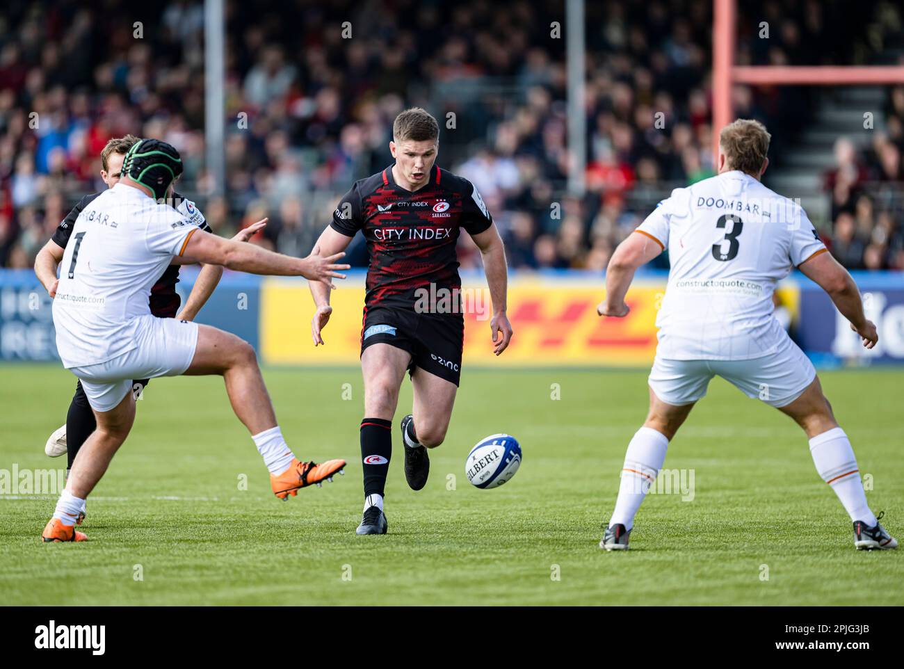 LONDON, UNITED KINGDOM. 02, Apr 2023. Owen Farrell of Saracens (Capt ...