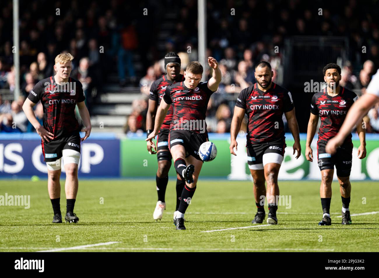 LONDON, UNITED KINGDOM. 02, Apr 2023. Owen Farrell of Saracens (Capt ...